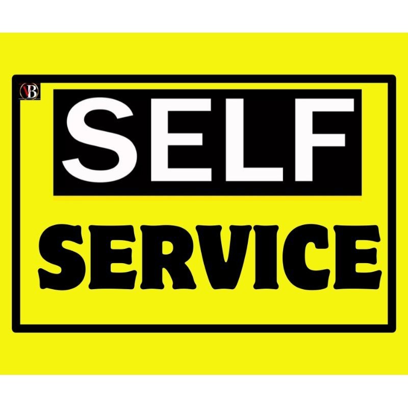 Laminated Self Service Signages A4 Size makapal 250mic glossy,matibay | Shopee Philippines