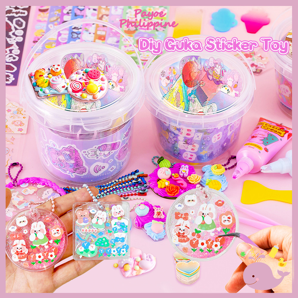 Payoe DIY Material Goo Sticker Set Guka Sticker DIY Sticker Art Set ...