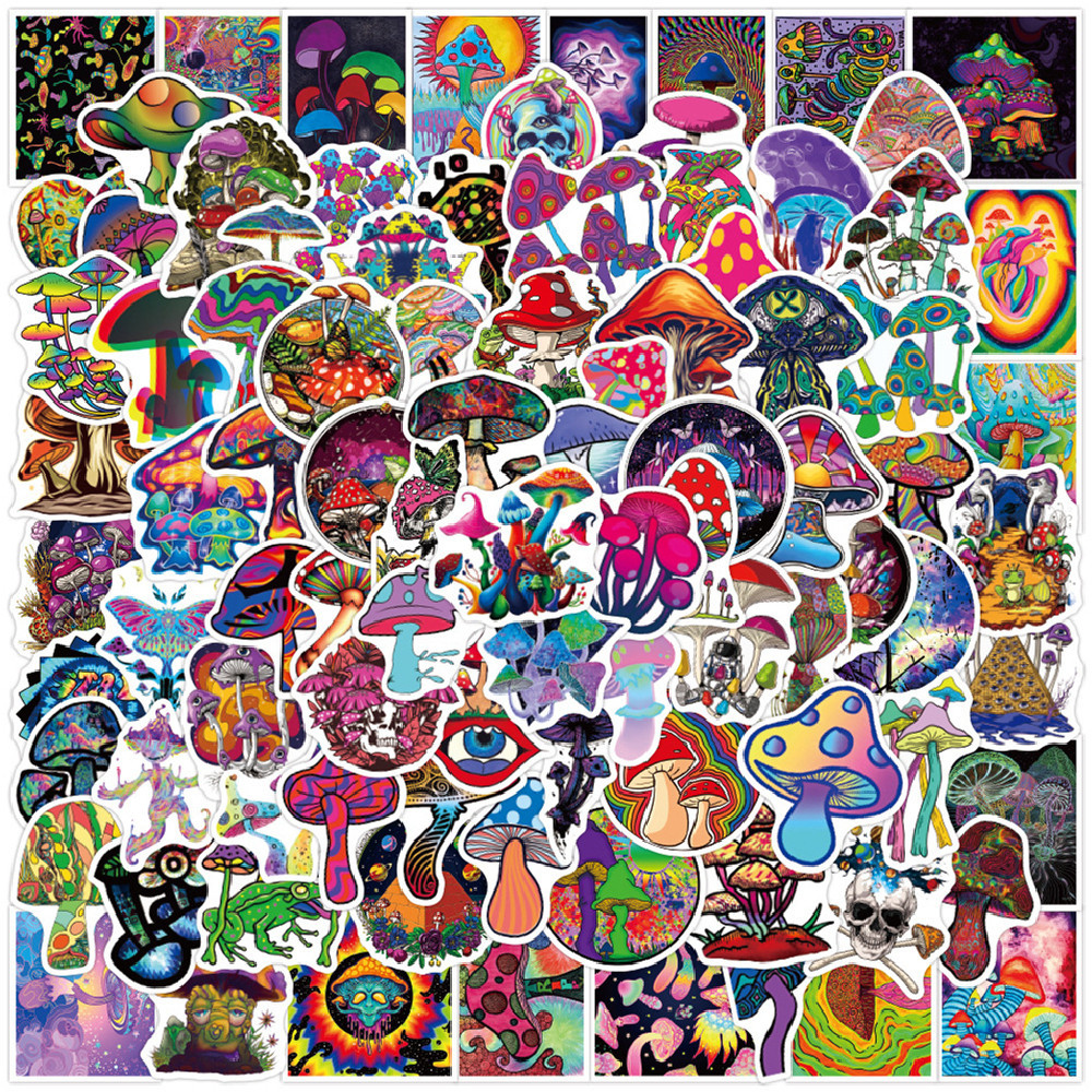 Colorful Mushrooms Art Series 01 Stickers 50Pcs/Set DIY Fashion ...