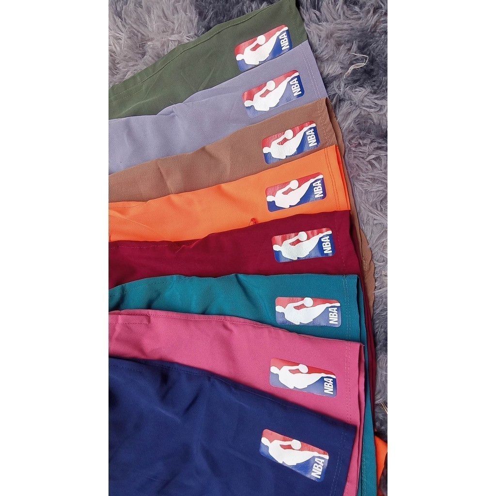 Mega NBA LOGO TASLAN SHORT Summer OOTD UNISEX | Shopee Philippines