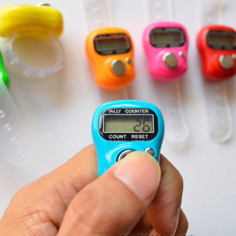 Useful Electronic Row Counter Finger Ring Digit Stitch Marker LCD Tally ...