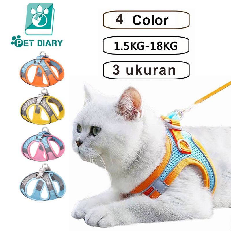 Cat Harness cat Leash and collar cat Vest Reflective cat leash with ...