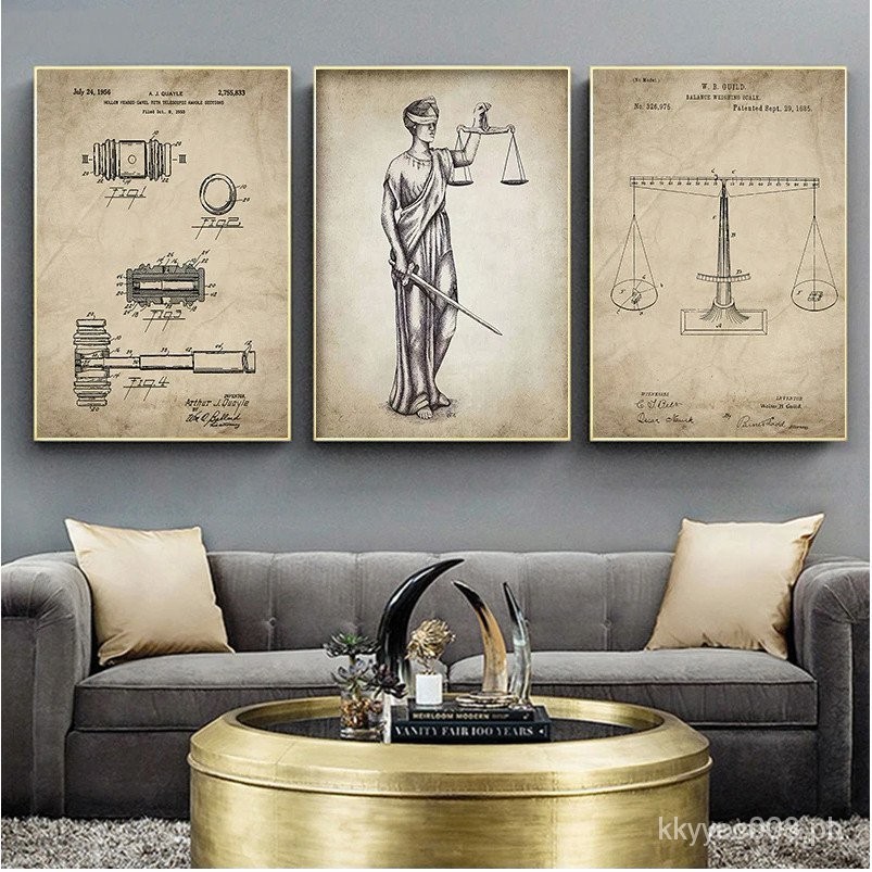 Attorney Lady Justice Law Patent Posters and Prints Scales Of Justice ...