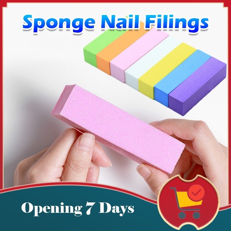 Sponge Tofu Block Nail File Nail Care Nail File Tool Abrasive Block ...
