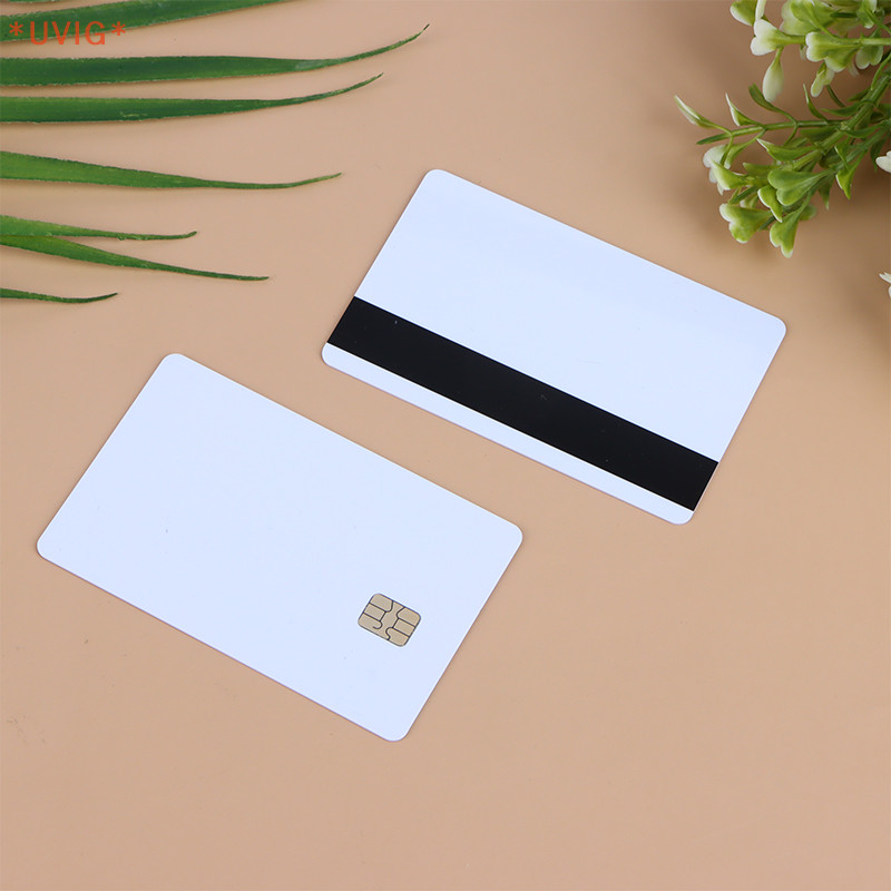UVIG 5 Pcs Sle4442 Chip Blank Smart Card with Magnetic Strip Hico 3 ...