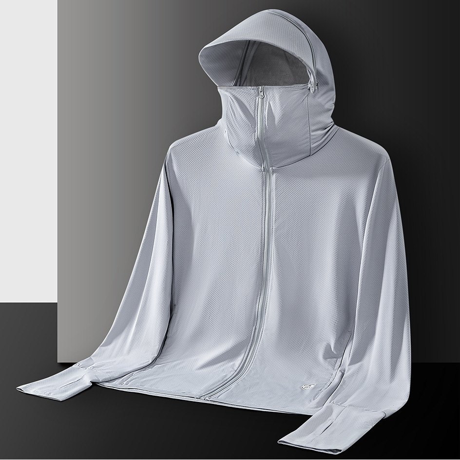 (m-4xl)Summer Ice Silk Sunscreen Clothing Men's 2024 New UV Protection ...