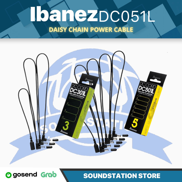 Ibanez DC501L - DC301L Daisy Chain Power Cable - Effect Jumper Cable ...