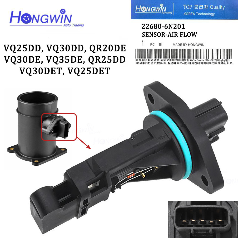 Air Flow Meter MAF Sensor 22680 6N201 For Nissan Micra K11 X-trail T30 ...