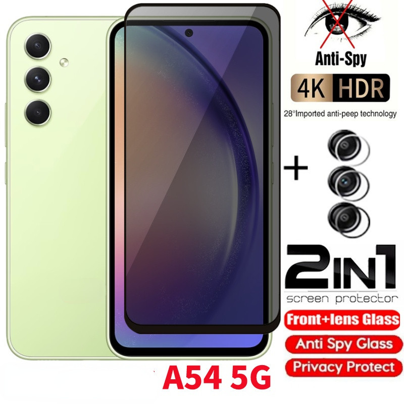 Private Tempered Glass For Samsung A07 A34 A16 5G A17 Anti-Spy Full ...