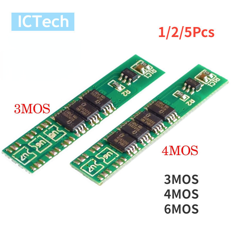 1S 7.5A 10A 15A 3.7V Li-ion 3 4 6MOS BMS PCM Battery Protection Board ...