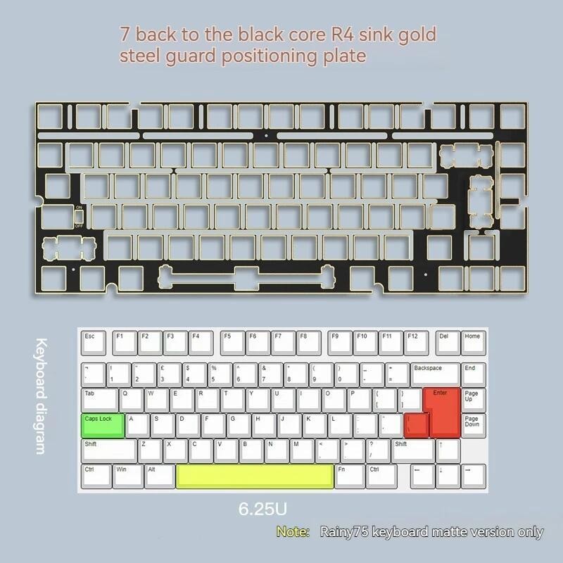 Wob Rainy75 Keyboard Accessories Fr4 Sinking Gold Positioning Plate ...