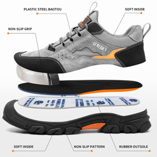 Men's Anti Smashing Anti Stabbing Safety Shoes Wear-resistant ...