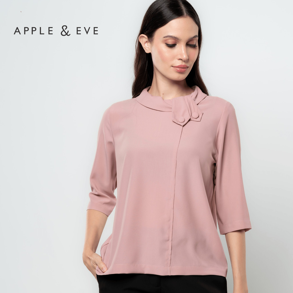 Apple & Eve Mabel Cowl Neck 3/4 Sleeves Blouse | Shopee Philippines
