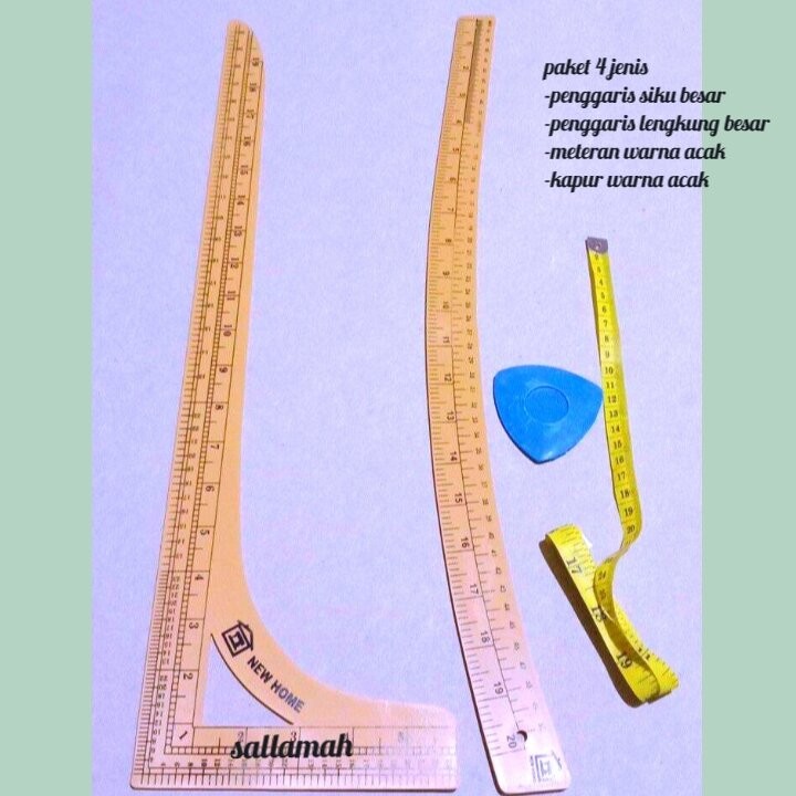 MESIN PERALATAN SIKU Ruler. sewing pattern 1 set / ruler. big elbow ...