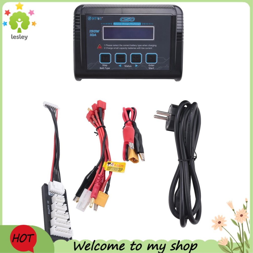 【lesley】HTRC C150 RC Charger AC DC 150W 10A Discharger for LiPo LiHV ...
