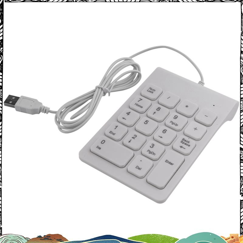 jduefheu25 Mini USB Wired Numeric Keypad Numpad 18 Keys Digital ...