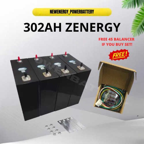 BRANDNEW Lifepo4 302ah ZENERGY battery 3.2v Prismatic Battery cell with ...