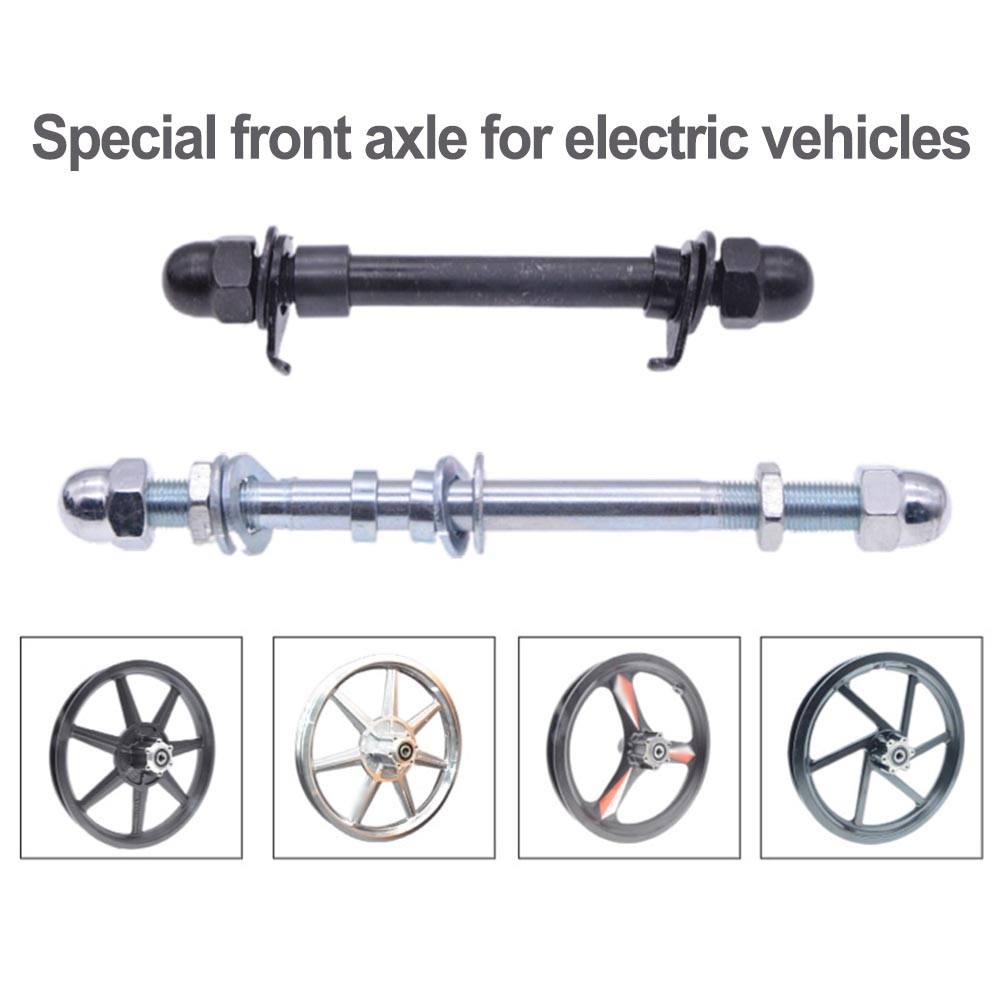 Hub Axle Black And Silver For Fat E BIKE Hub Axle Rear Solid Spindle ...
