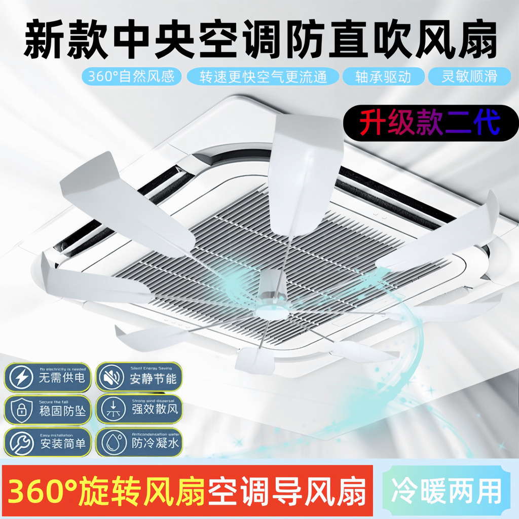 Ceiling Unit Central Air Conditioning Fan Guide Wind Outlet Anti-Wind ...