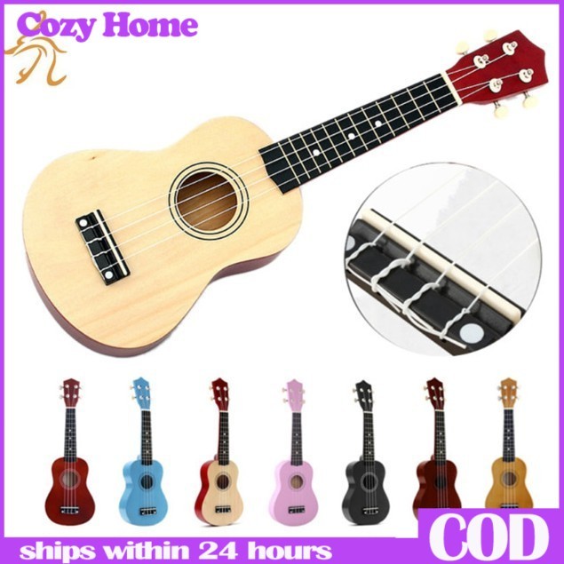 Rixton 21 Inch Ukelele small guitar Soprano 6 Strings Spruce Basswood ...