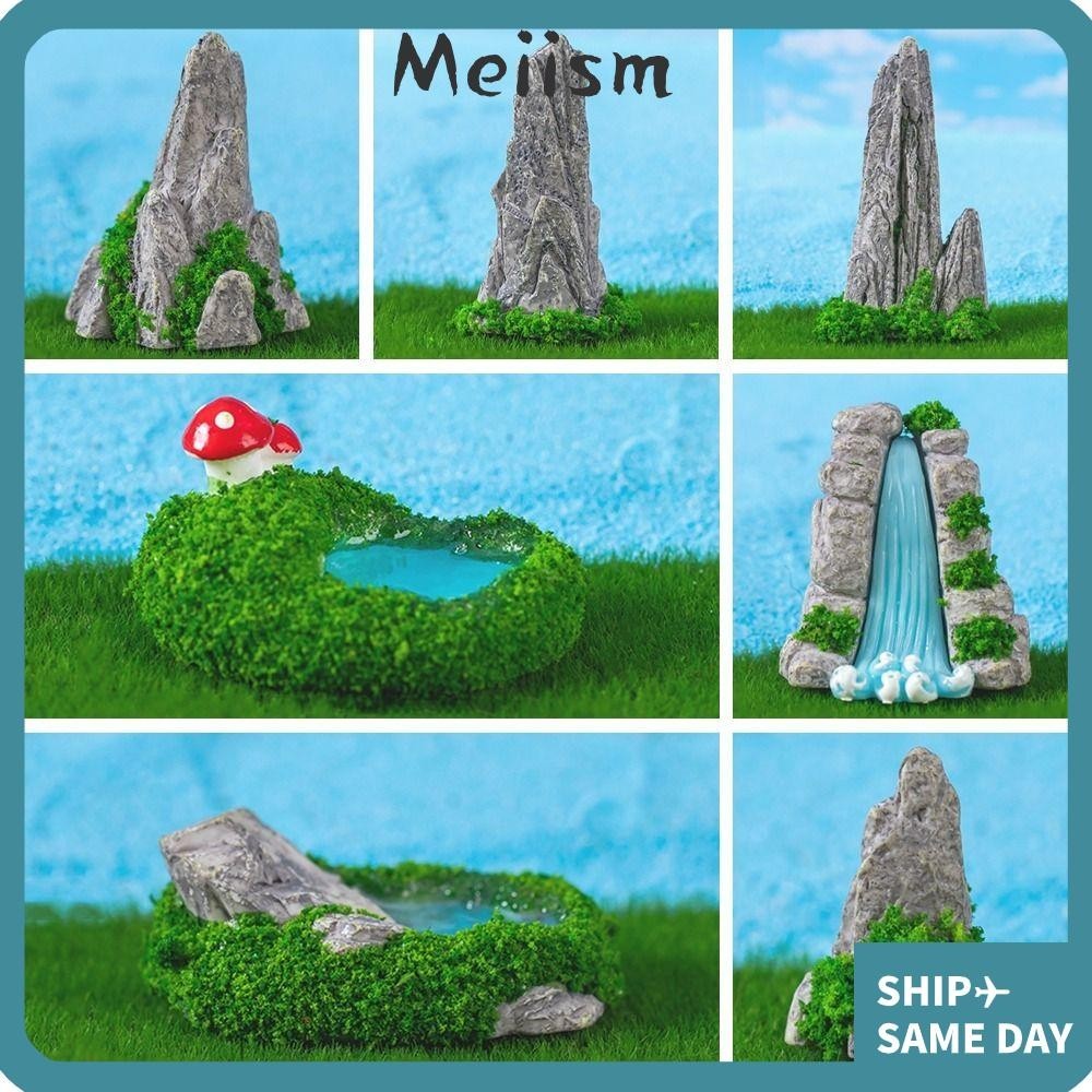 MEIISM Simulation Rockery, Multicolor DIY Artificial Stone Hill, Micro ...