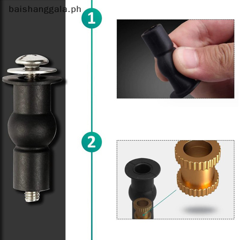 BGPH 2 Pack Toilet Seat Screws Hinges Expanding Rubber Top Bottom Load ...