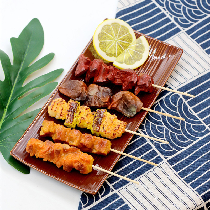 Artificial Cuisine Yakitori Skewers Food Models Fake PVC Barbecue ...