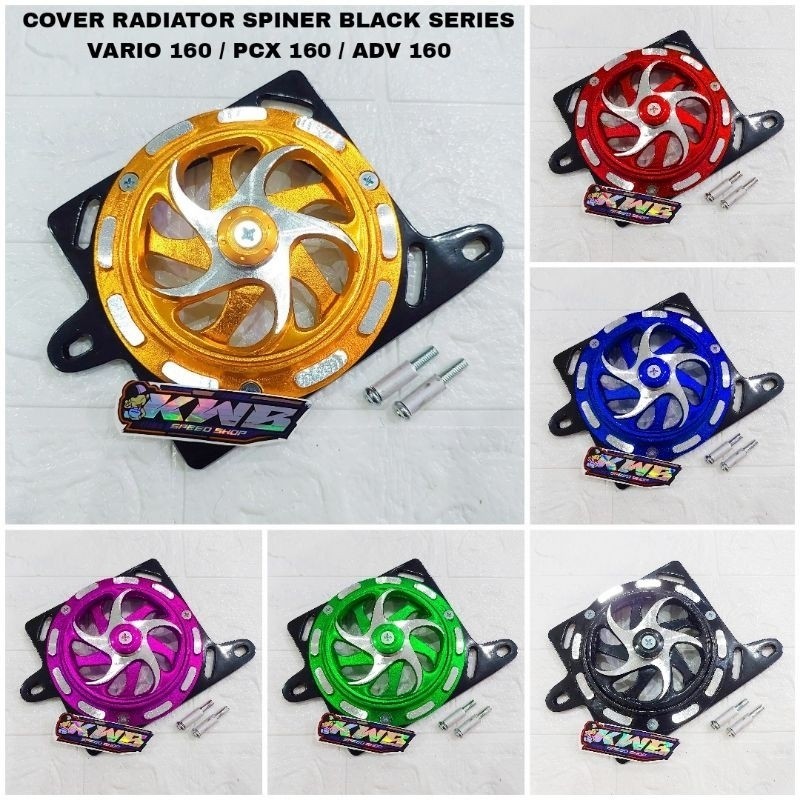 Black series spinner radiator Cover vario 160 vario 160 pcx 160 adv 160 ...
