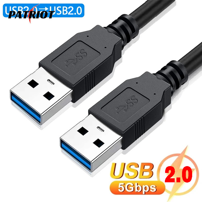 Double Headed USB 2.0 Data Cable - (0.45M-2.7M) Male to Male Extended ...