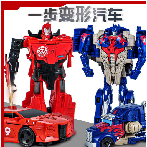Transforming Toy Robot One Step Deformation OptimusPrime Bumblebee Car ...