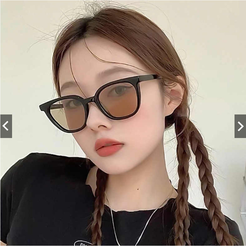 2301 Korean Style Unisex Spectacles Frame UV Protection Sunglasses Ins ...