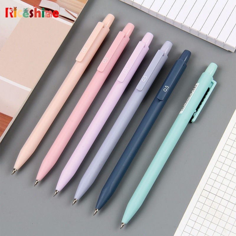 [Serendipity] Korean Minimalist Ballpoint Pen Morandi Color Transparent ...