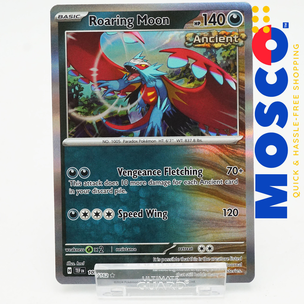 Roaring Moon - 109/162 - Holo Rare Scarlet & Violet: Temporal Forces ...
