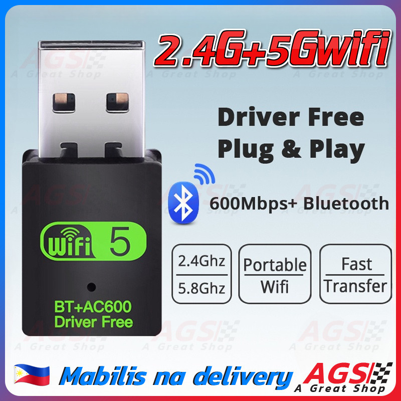 USB WIFI 600Mbps Dongle Bluetooth Wireless WiFi Bluetooth Adapter 2.4G ...