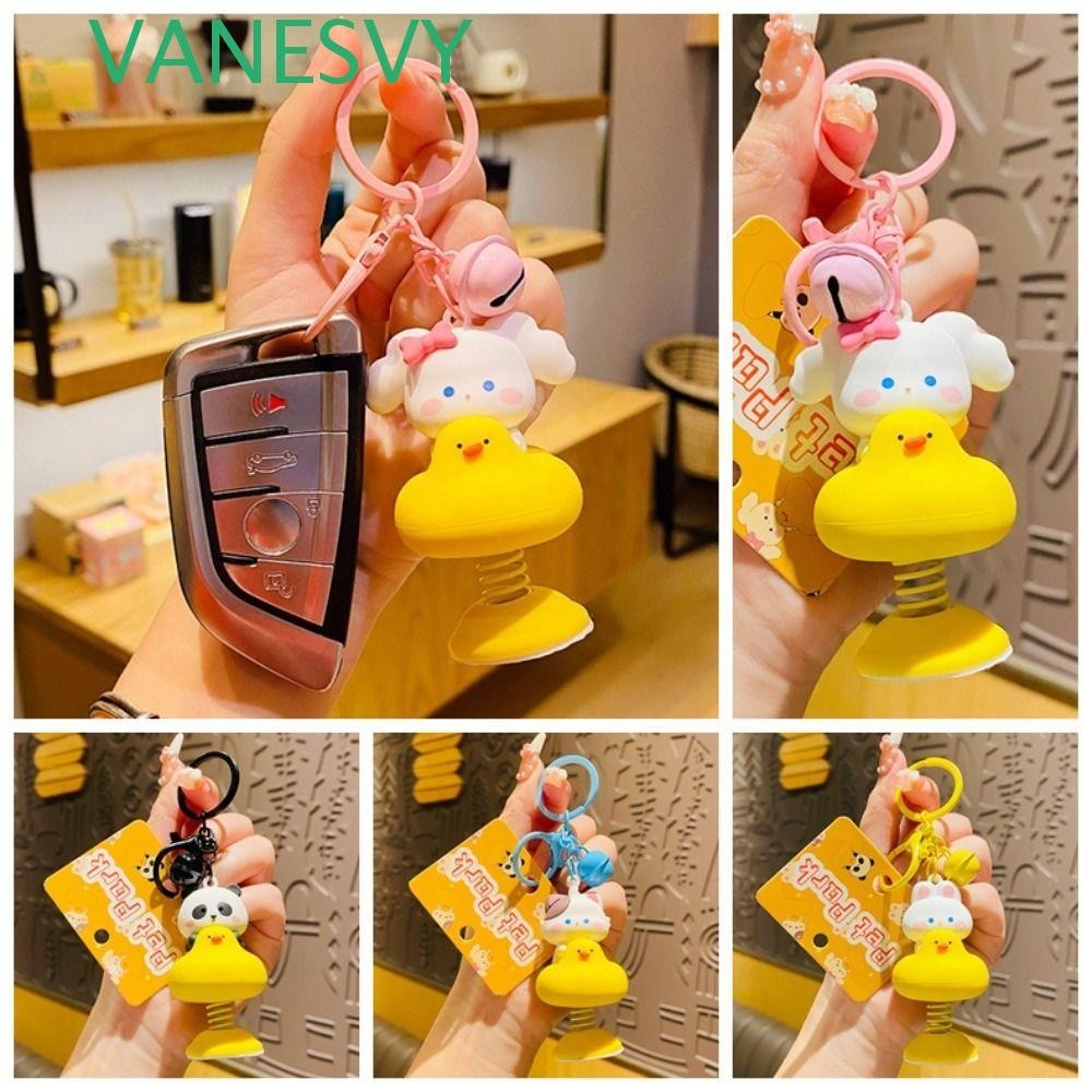 VANESVY Shake Hugging Kids Keychain, Silicone Bunny Dog Shake Cartoon ...