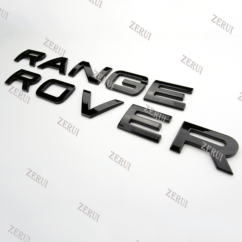 ZR 1 Black RANGE ROVER Trunk Badge Emblem Decal Letters Sticker for ...