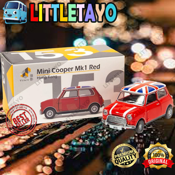 Tiny MINI COOPER MORRIS MK 1 RED HONGKONG 153 - MR. Bean MK1 CLASSIC DIECAST ORIGINAL | Shopee ...