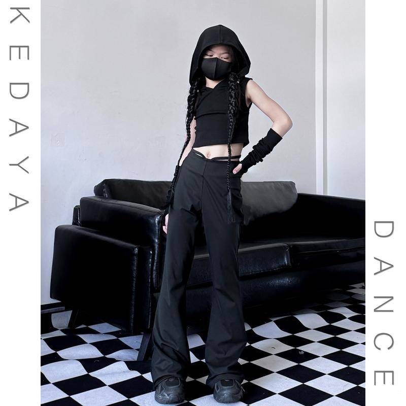[KeDaYa] In Stock. Korean Style Flared Pants, American Vintage Hooded ...