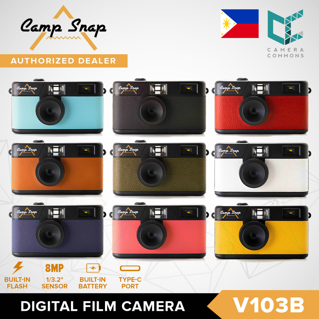 Camp Snap V103B V105 Digital Film Camera 8MP Point and Shoot Vintage Retro Screen-Free with ...