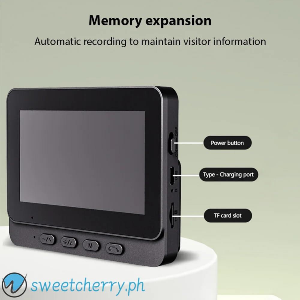 Enhanced Security Wireless Door Monitor System Featuring Night Vision ...