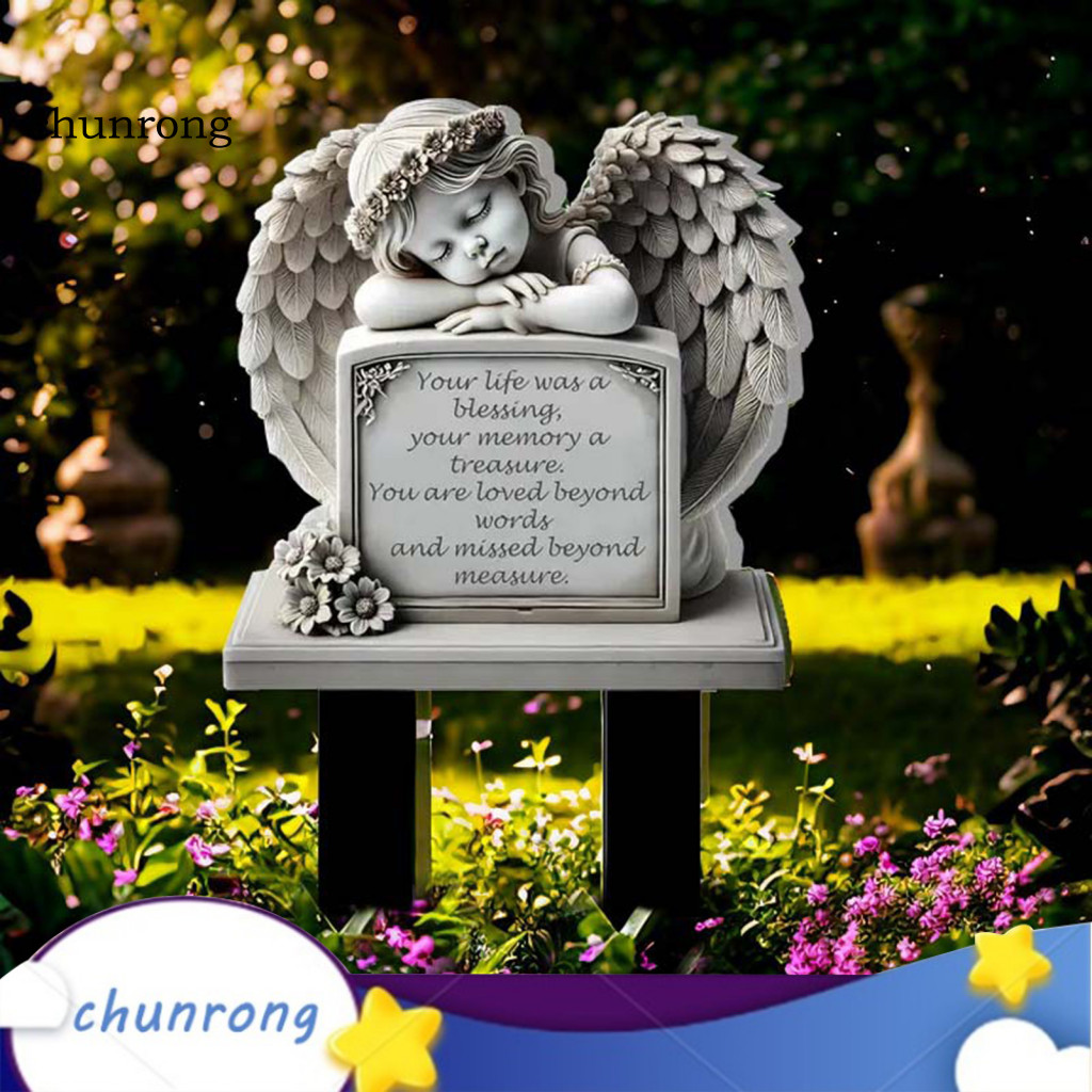 Angel Memorial Plaque Angel Stake Angel Shaped Memorial Cemetery Plaque ...