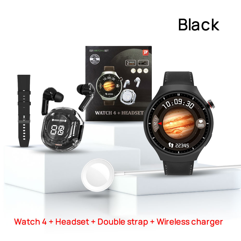 2025 New Smart Watch With Earbuds 2 In 1 D21 Watch4 Set TWS Headset 4 ...