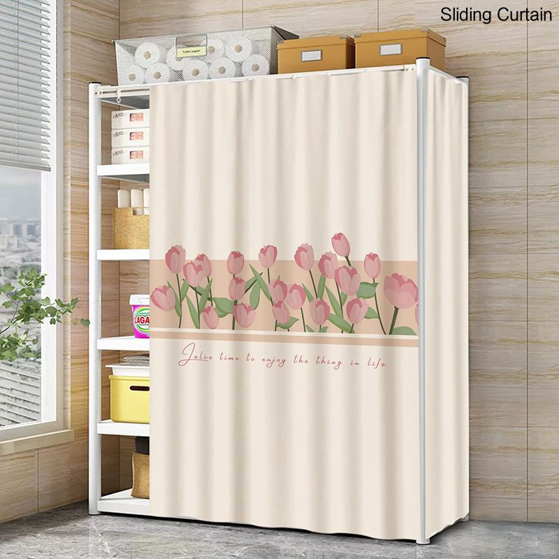 Nordic Ins Shielding Curtain Wardrobe Dustproof Door Curtain Cabinet ...
