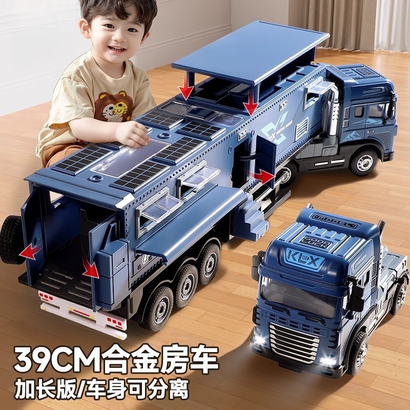 howo truck toy Large Alloy trailer truck toys Car Children Simulation ...