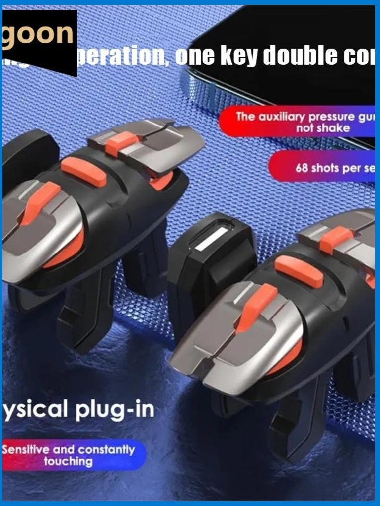 C5GOON Mini Mobile Gaming Trigger For PUBG Phone Game Controller Gamepad Joystick Aim Shooting ...