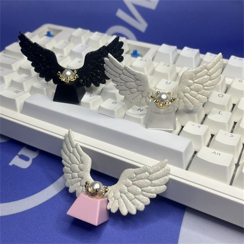 Personalized Crown Wings Keycap R4 Pink Mechanical Keyboard Angel Wings ...