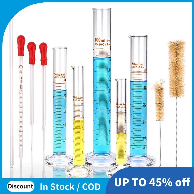Best Sell Glass Graduated Measuring Cylinders Set,Premium Borosilicate ...