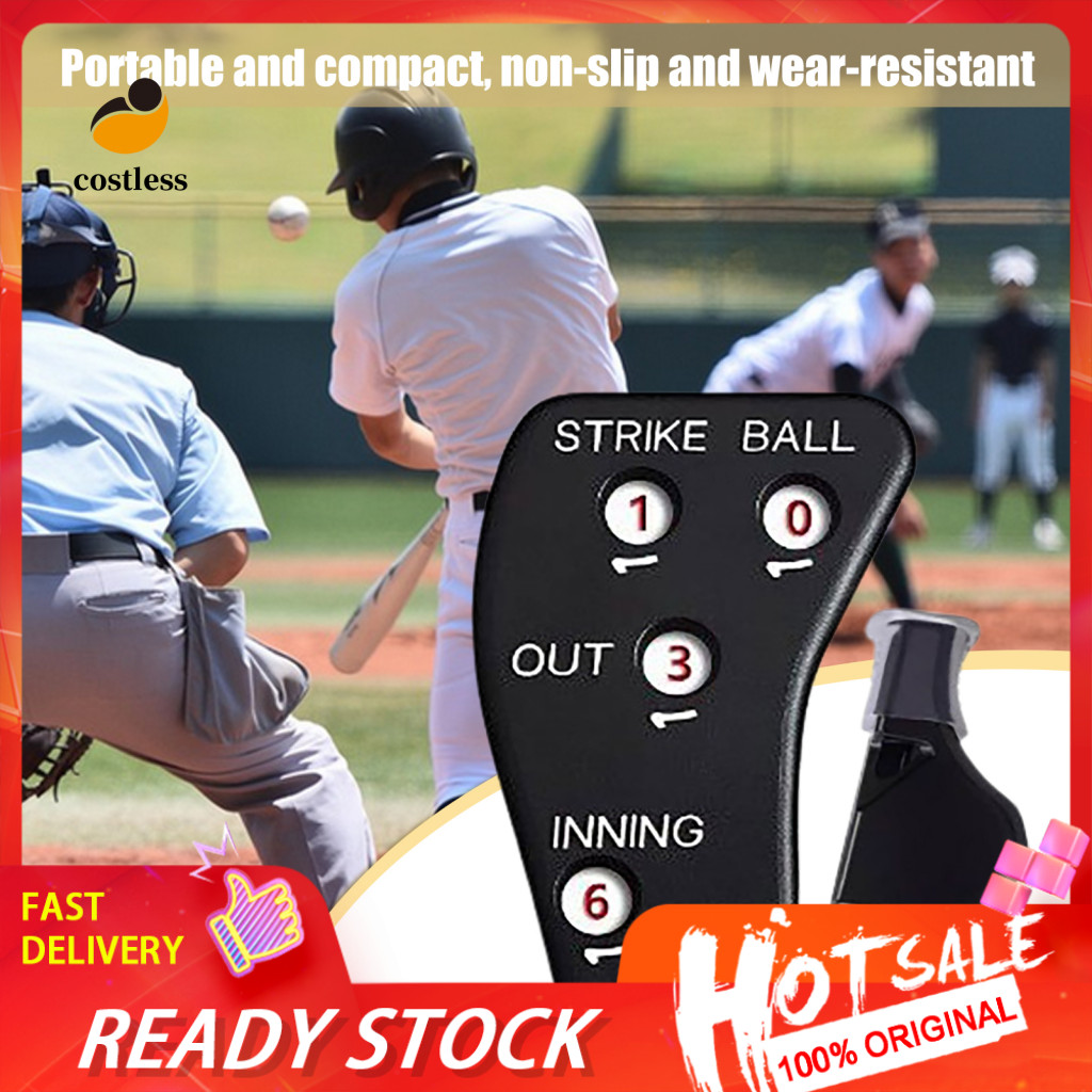 |COD| Baseball Umpire Clicker Compact Size Ergonomic Shape Non-slip 4 ...