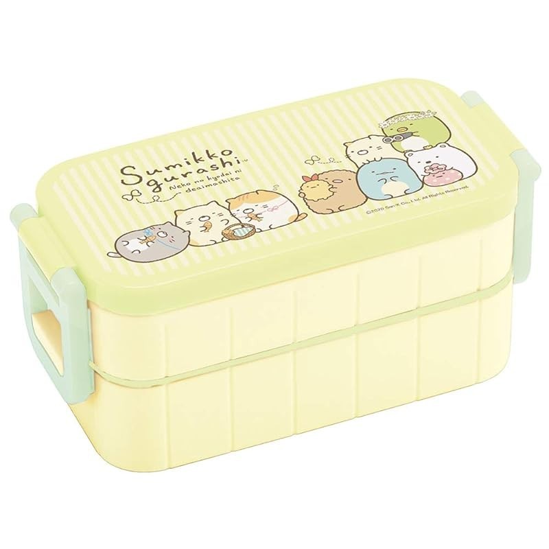 Skater 2-tier Lunch Box 600ml Lunch Box Sumikko Gurashi Neko no Kyodai Made in Japan YZW3-A ...