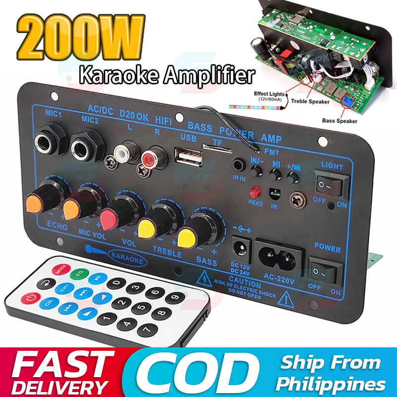 D20 10Inch 220V12V24V With Reverberation Power Amplifier Direct Supply ...